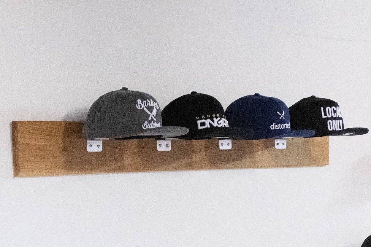 Caphalter aus Holz und Edelstahl für 2 oder 4 Caps